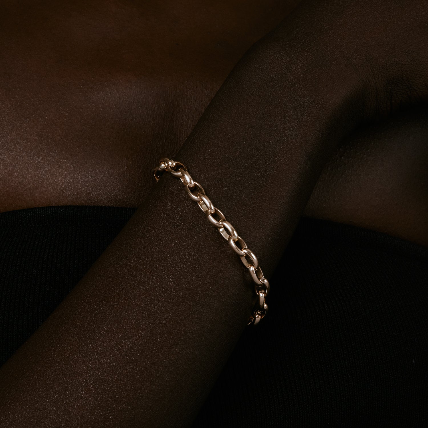 Bold Oval Belcher Bracelet – Louise Jean Jewellery