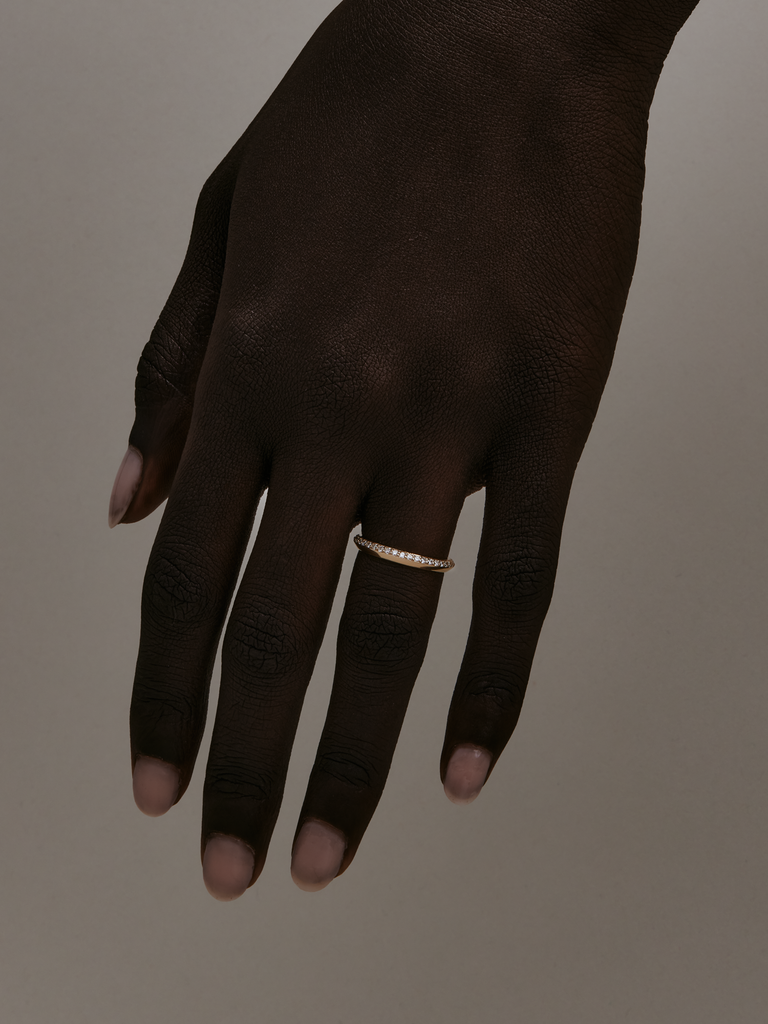 Diamond Knife Edge Ring – Louise Jean Jewellery