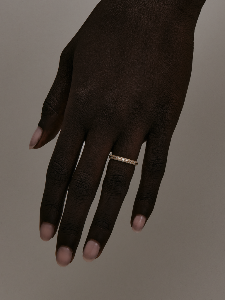 Double Diamond Knife Edge Ring – Louise Jean Jewellery