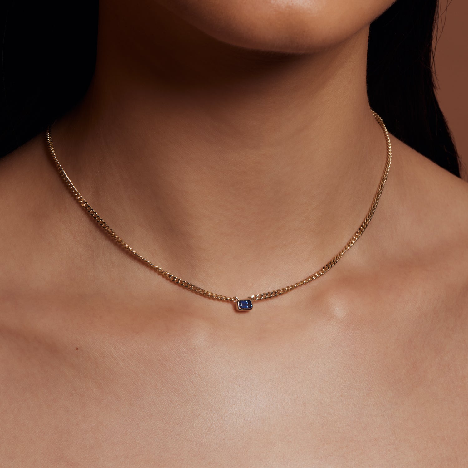 Emerald Curb Necklace – Louise Jean Jewellery