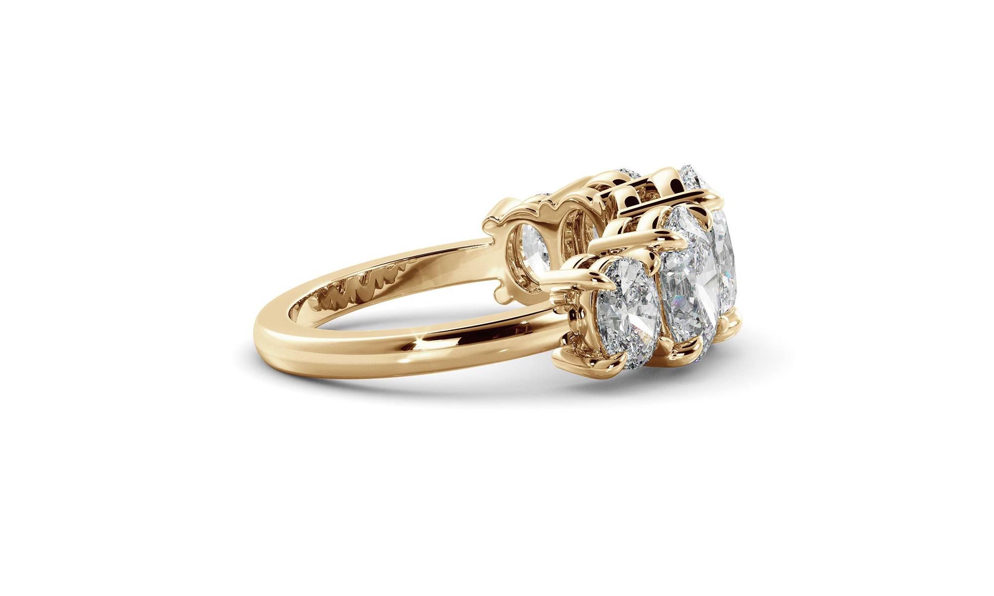 Oval Signature Five-Stone Engagement Ring – Louise Jean Jewellery