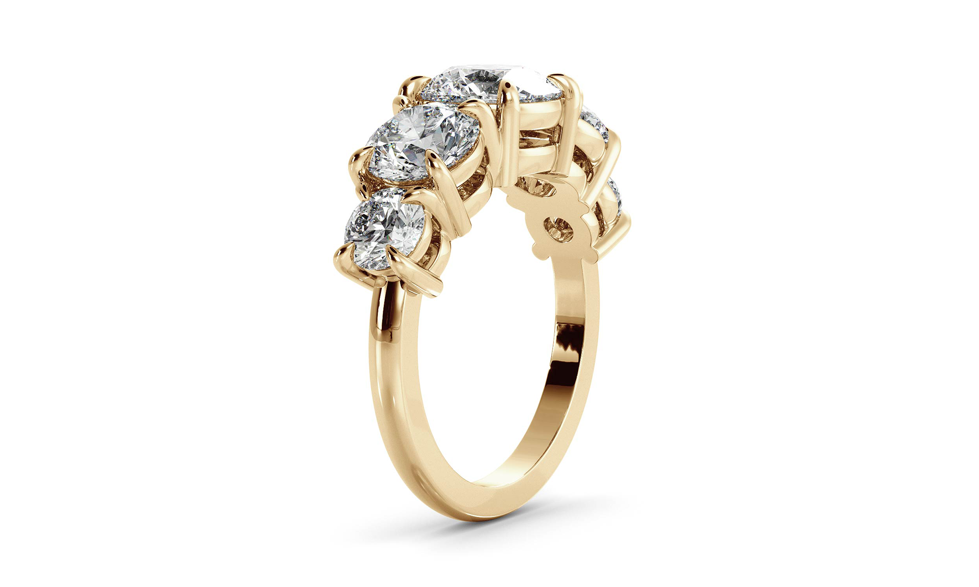 Round Signature Five Stone Engagement Ring – Louise Jean Jewellery