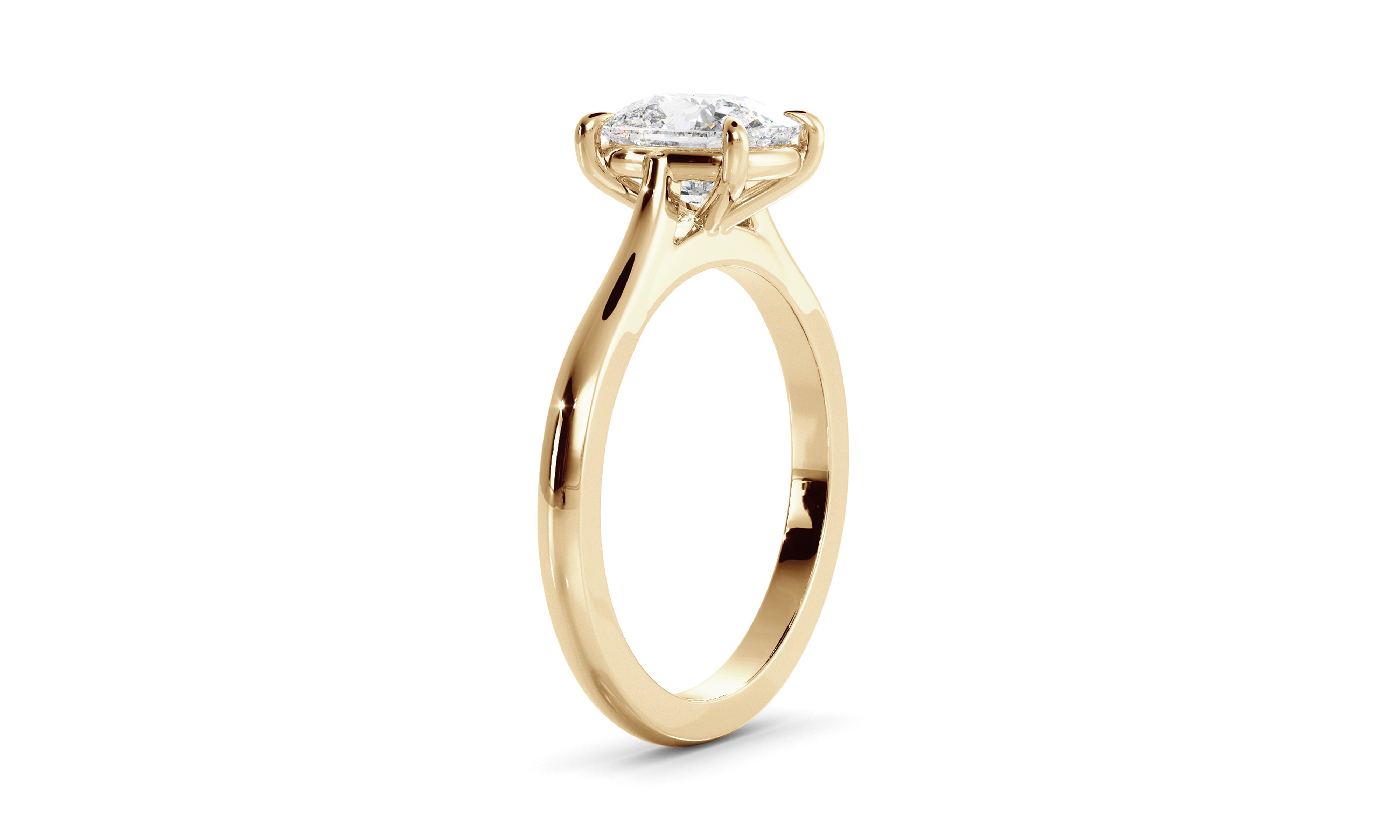 Elongated Cushion Classic Solitaire – Louise Jean Jewellery
