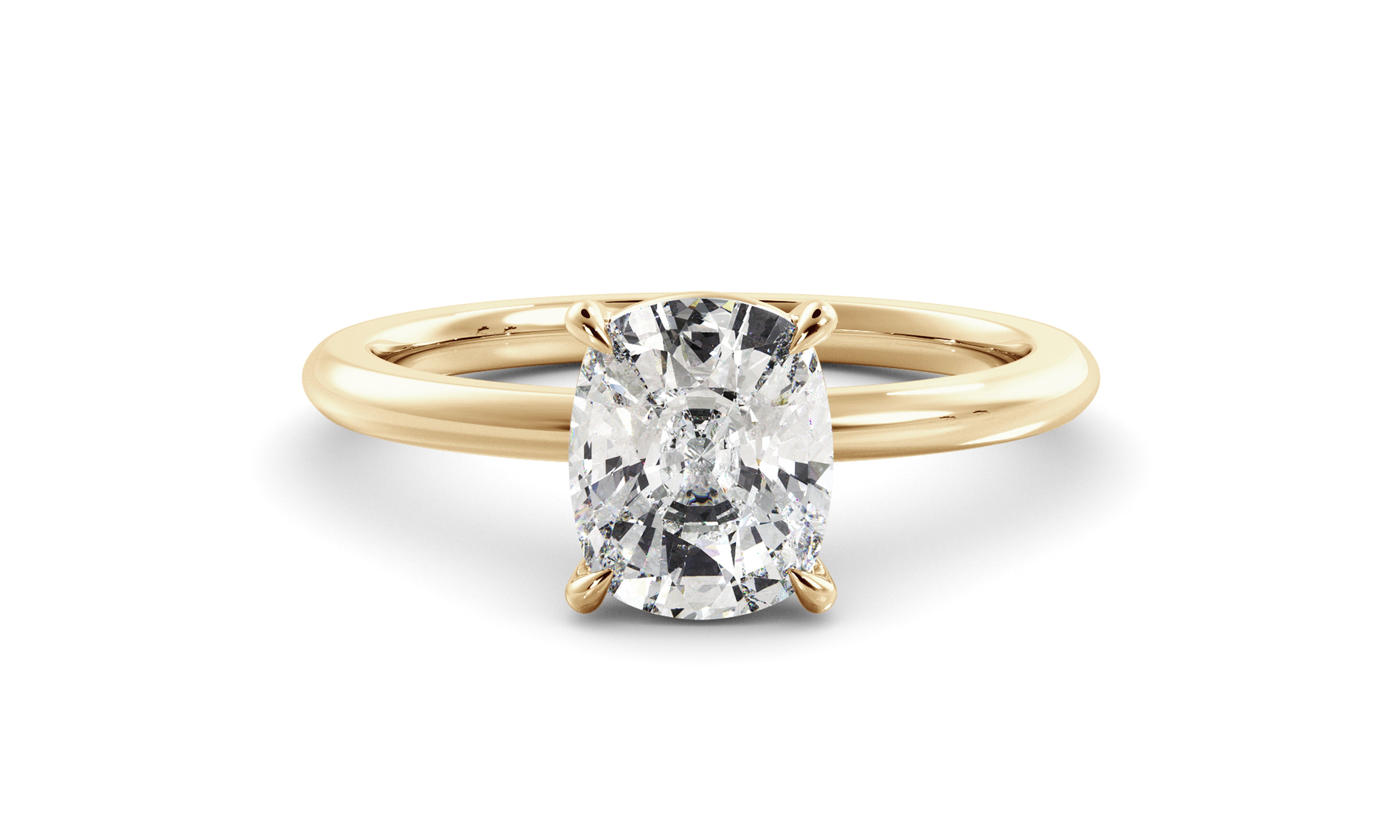 Elongated Cushion Ceremonial Solitaire – Louise Jean Jewellery