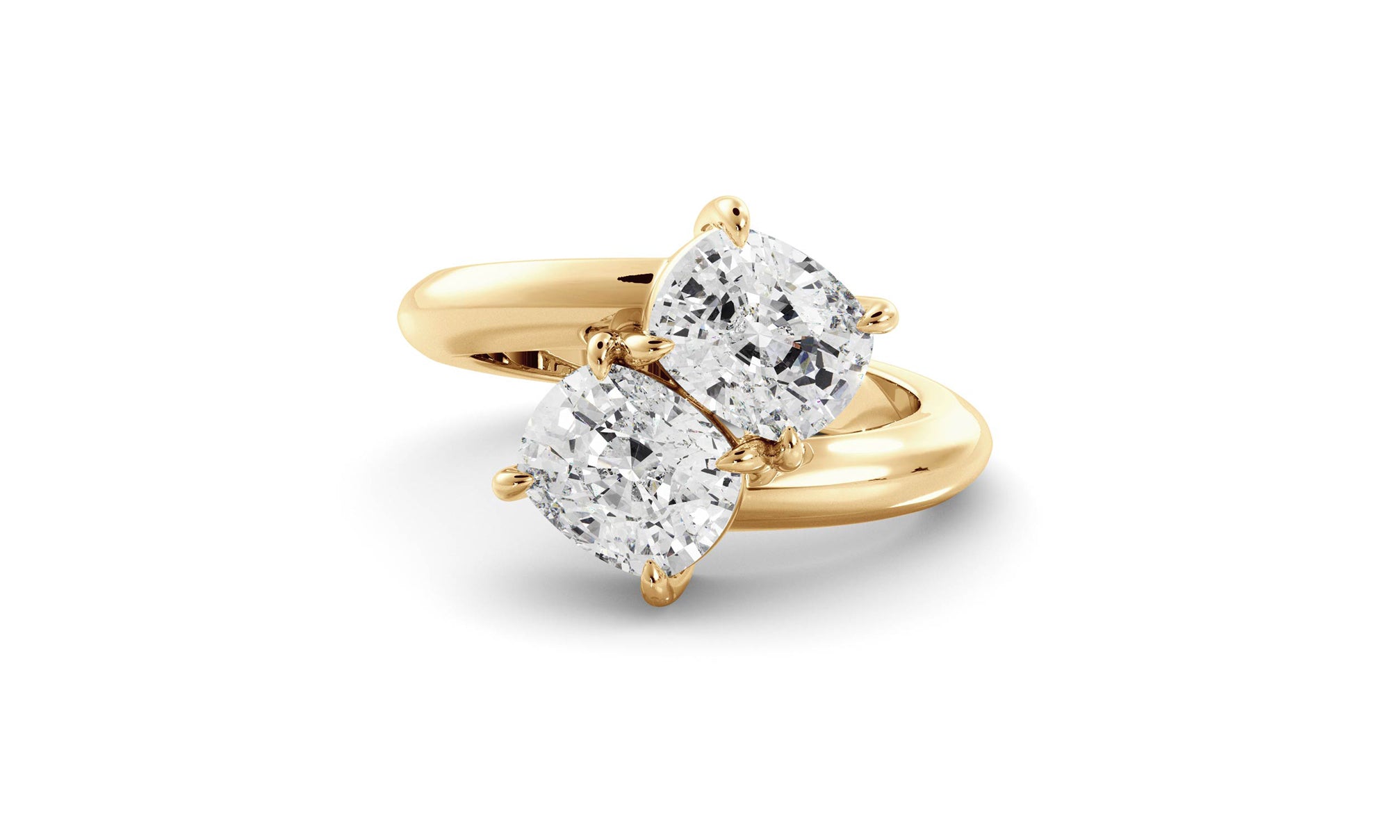 Elongated Cushion Jean Toi et Moi Engagement Ring – Louise Jean Jewellery
