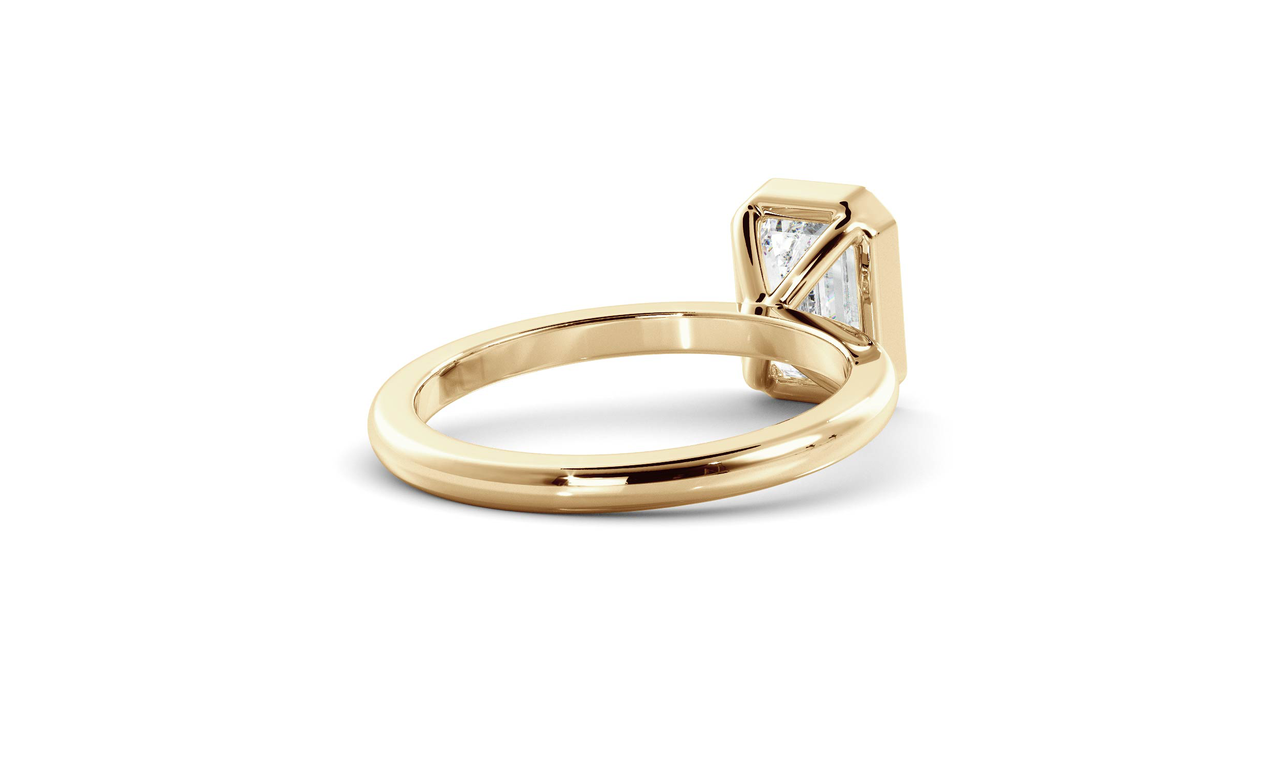 Emerald Signature Bezel Solitaire – Louise Jean Jewellery