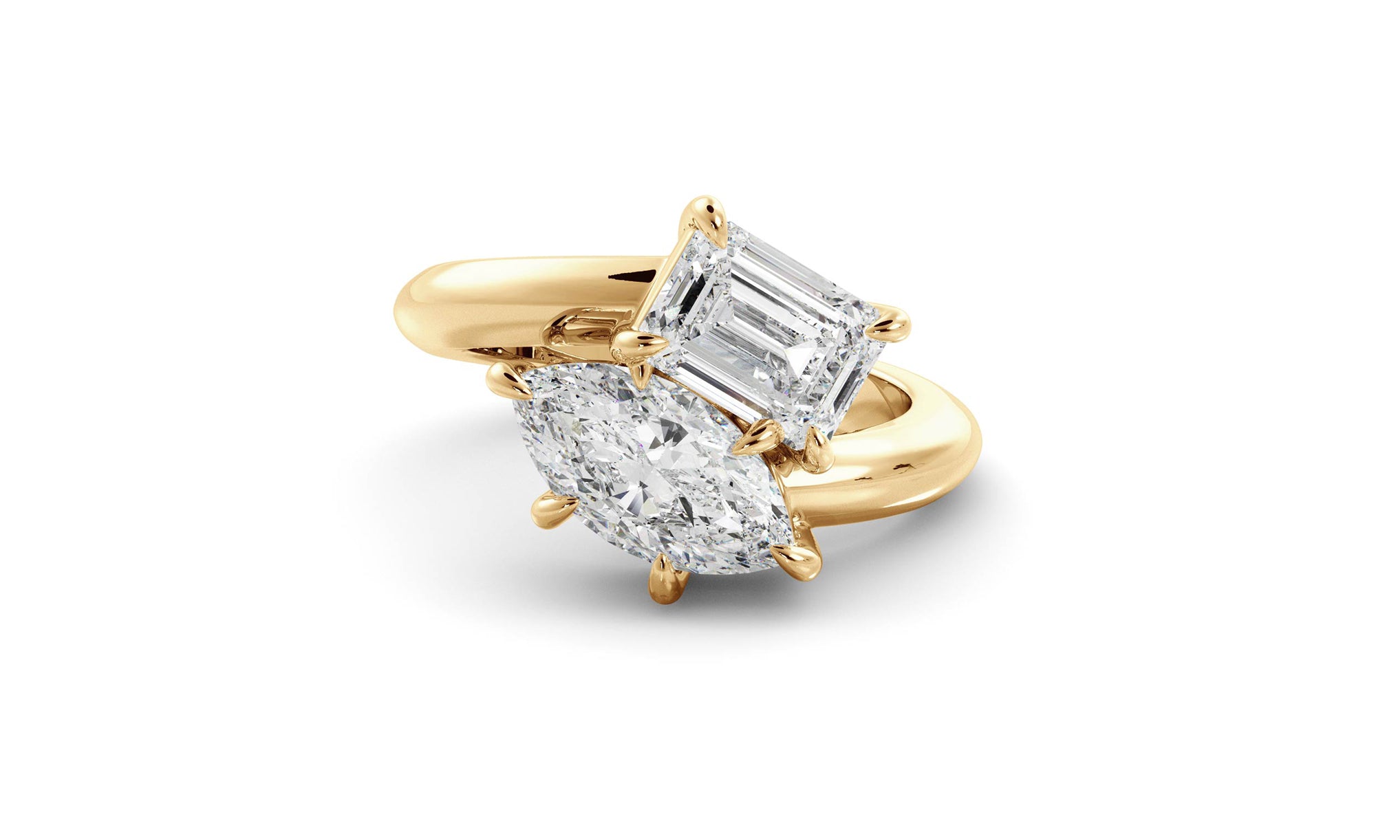 Emerald Jean Toi et Moi Engagement Ring – Louise Jean Jewellery