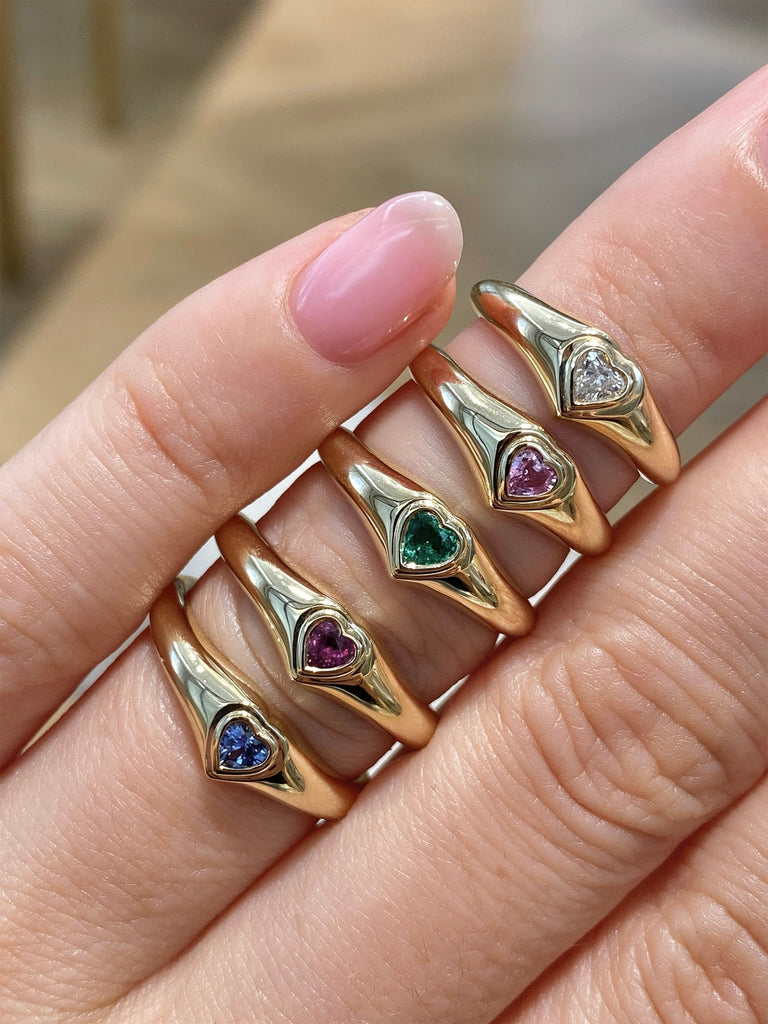 Heart Signet Ring | Louise Jean – Louise Jean Jewellery