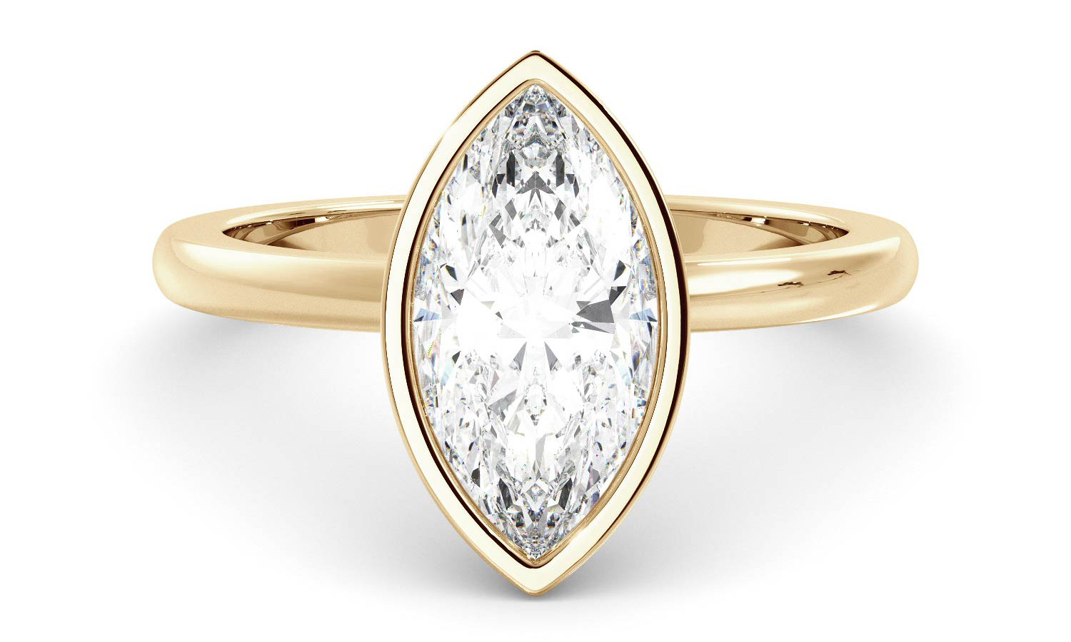 Marquise Signature Bezel Solitaire – Louise Jean Jewellery