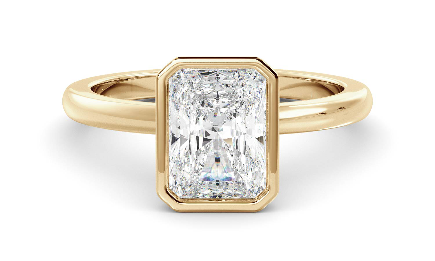 Radiant Signature Bezel Solitaire – Louise Jean Jewellery