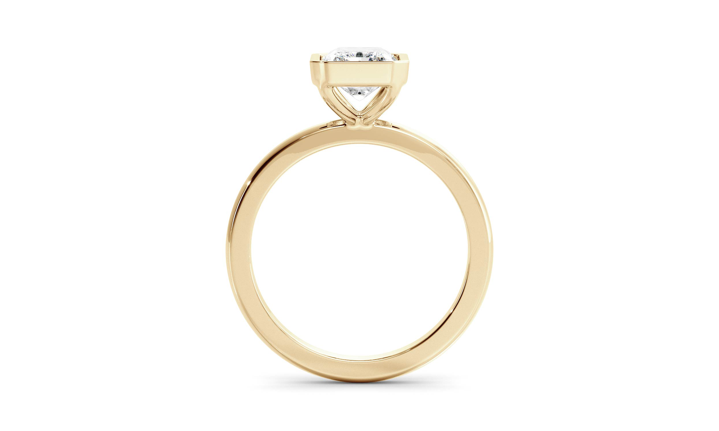 Radiant Signature Bezel Solitaire – Louise Jean Jewellery