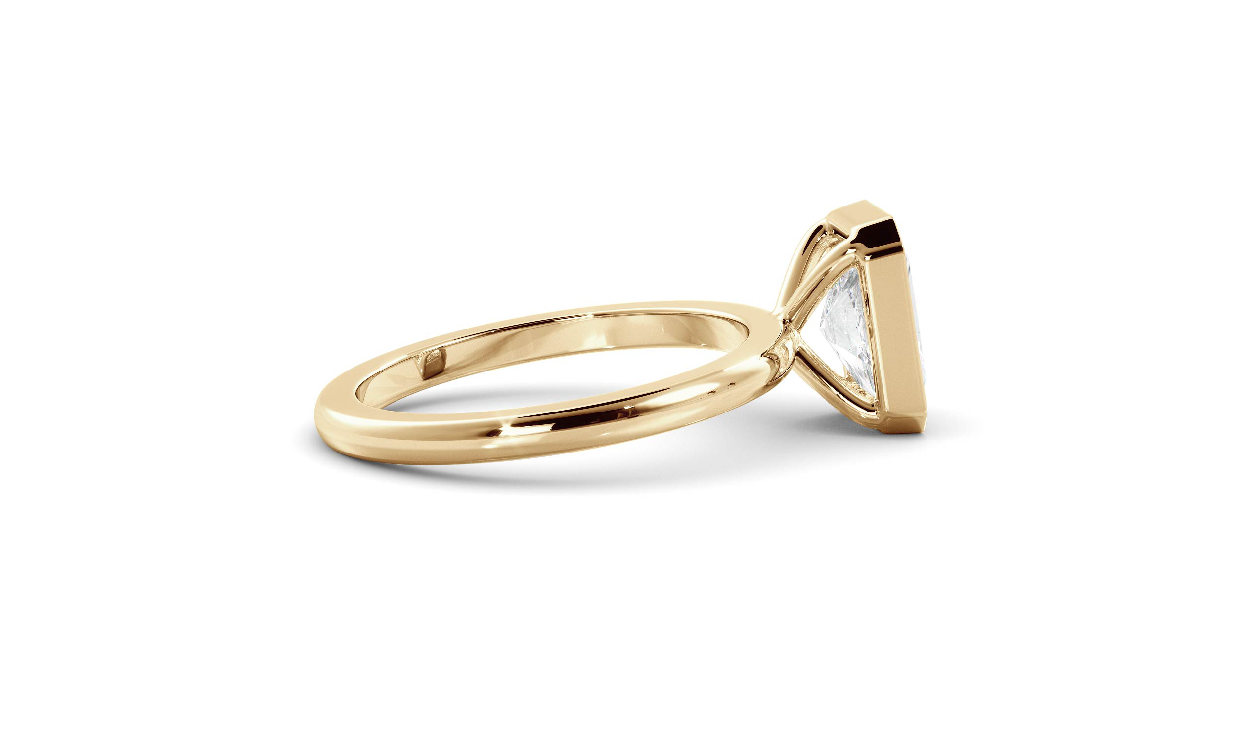 Radiant Signature Bezel Solitaire – Louise Jean Jewellery