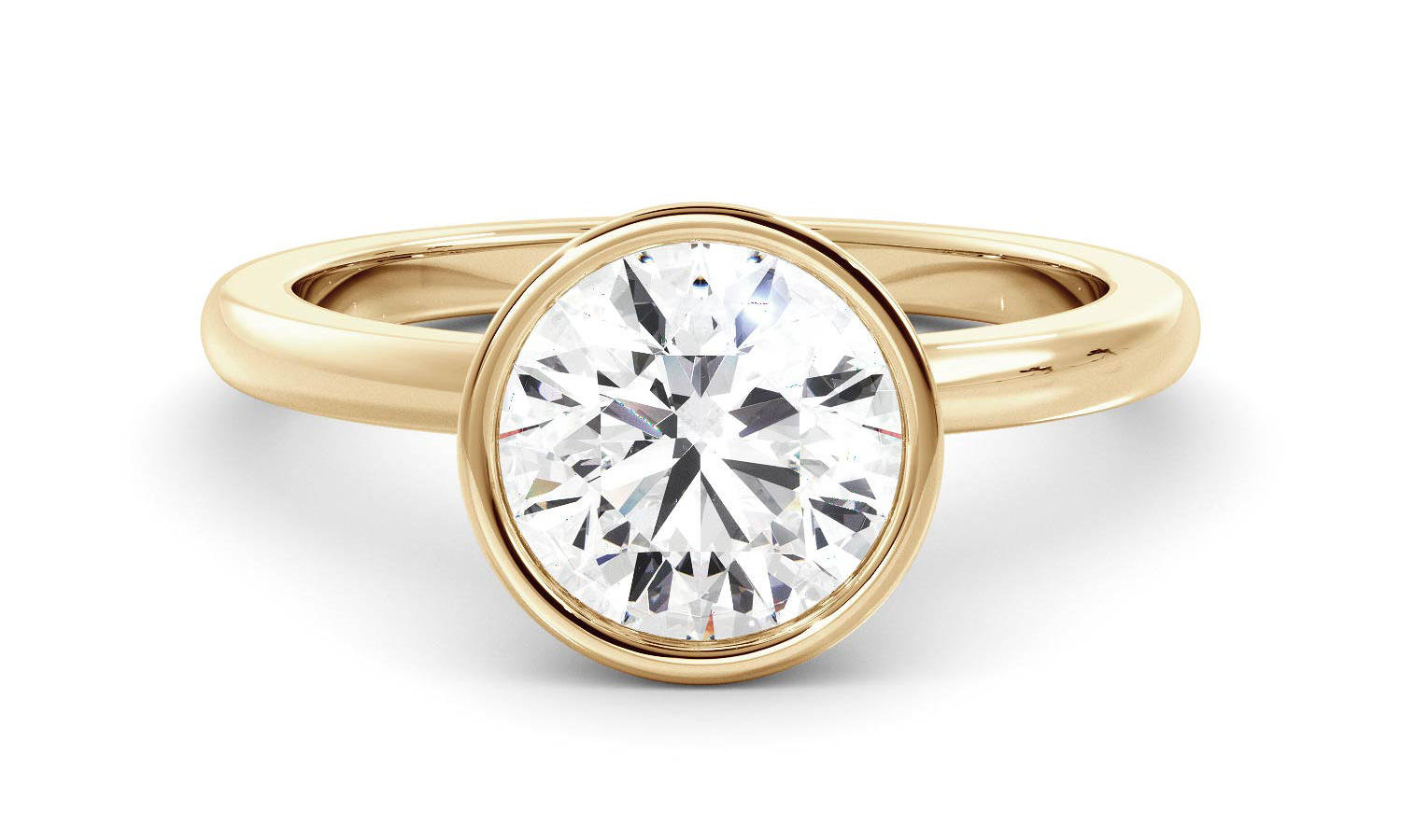 Round Signature Bezel Solitaire – Louise Jean Jewellery