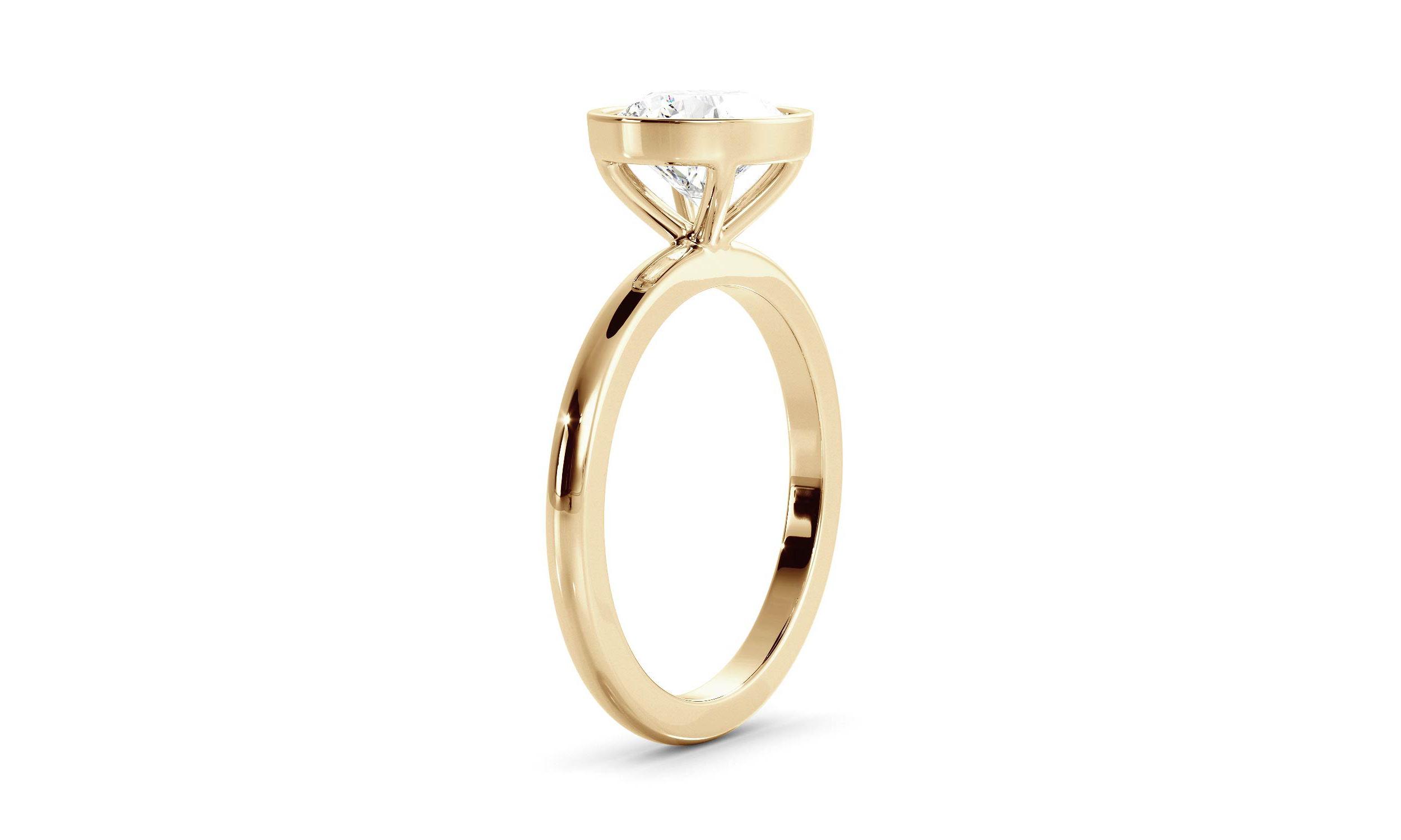 Round Signature Bezel Solitaire – Louise Jean Jewellery